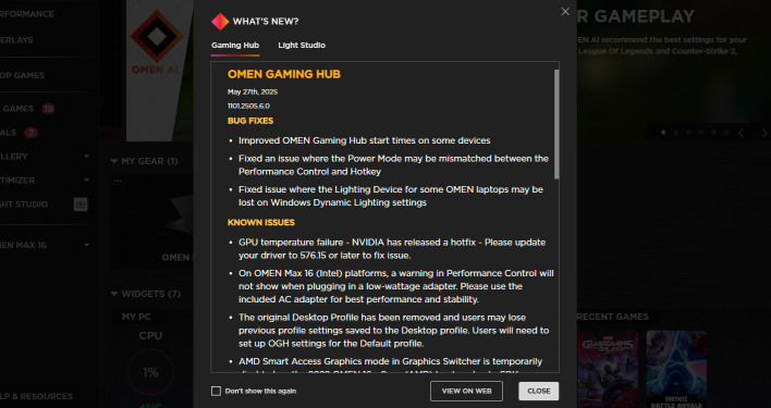 HP OMEN Max 16 Gaming Laptop: The HP Software Experience | HotHardware