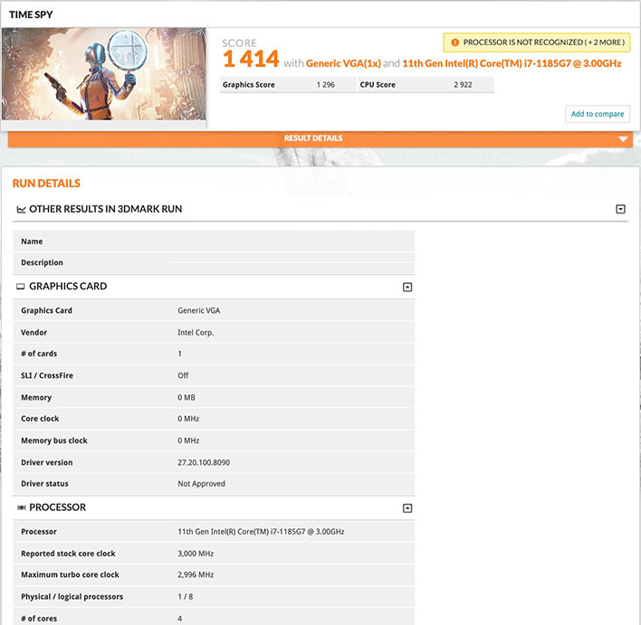Intel 11th Gen Core i7-1185G7 Tiger Lake CPU Makes Benchmark Debut At ...