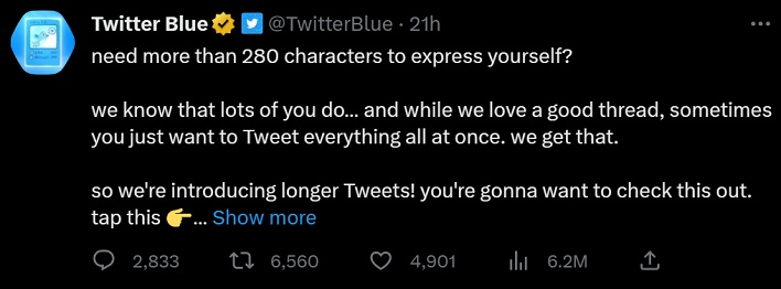 Twitter Tests A Massive Jump In Character Limit, So Much For Keeping ...