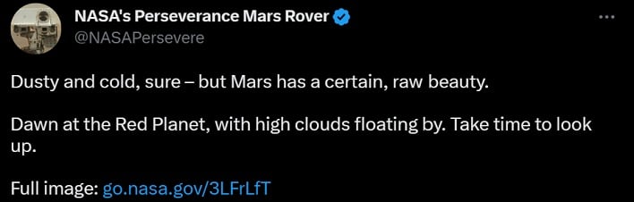 NASA's Mars Rover Shares Eerily Beautiful GIF Of Martian Dawn | HotHardware