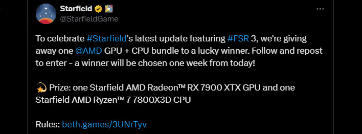 Bethesda Giveaway: Win A Starfield Radeon RX 7900 XTX And Ryzen 7 ...
