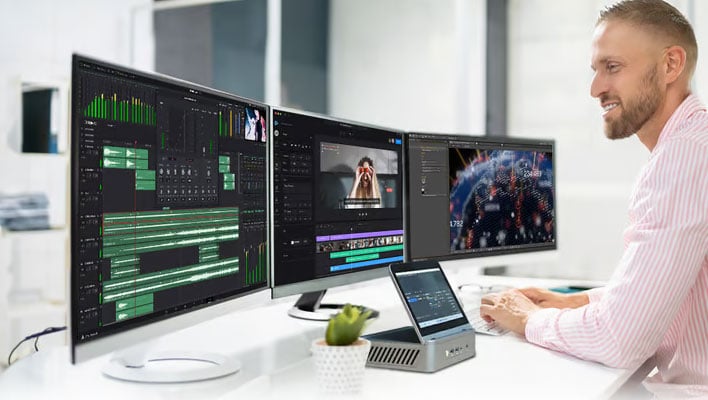 Ryzen 9 Mini PC Folds Up With A Built-In 4K 120Hz Touch Display And A ...