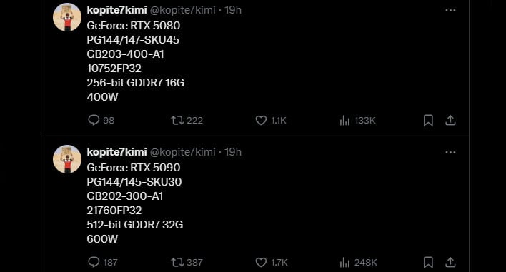 GeForce RTX 5090 Leak: 600W TGP, 32GB VRAM And More Monster GeForce RTX 5090 Leak: 600W TGP, 32GB VRAM And More Monster