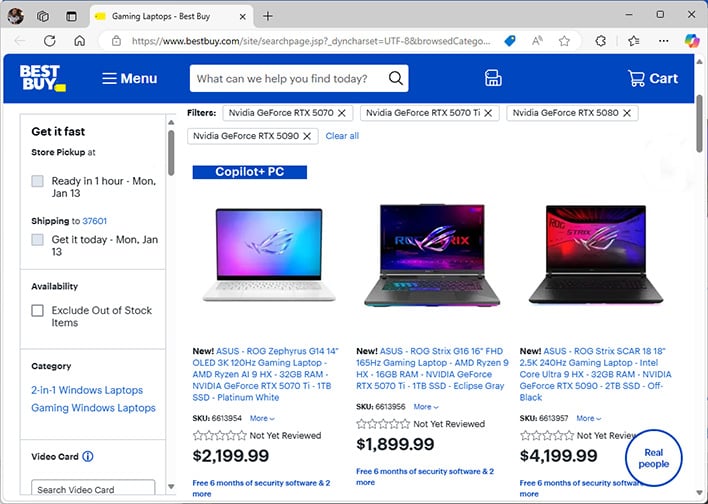 Gaming Laptops With GeForce RTX 50 GPUs Are Already Listed At Best Buy ...