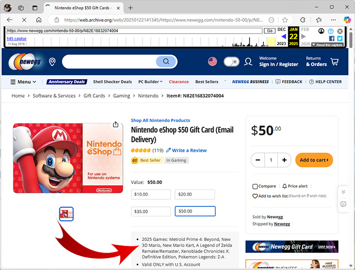 Nintendo Gift Card Listing Teases A Zelda Remake And More Switch 2 Games | HotHardware