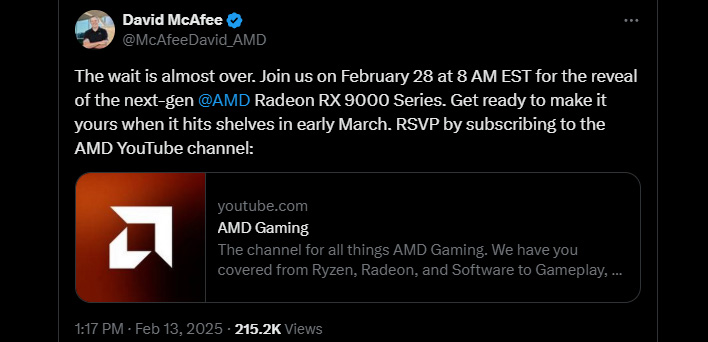 AMD RADEON RX 9070 시리즈 런칭 이벤트 : 시청 방법 및 예상 사항 - GAMINGDEPUTY KOREA