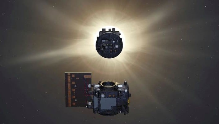 ESA Satellites Create First Artificial Solar Eclipse In Orbit And The ...