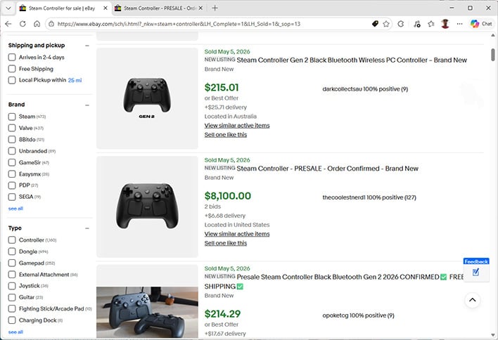 Steam Controller Sells Out in Minutes, Cue the Overpriced eBay Listings ...