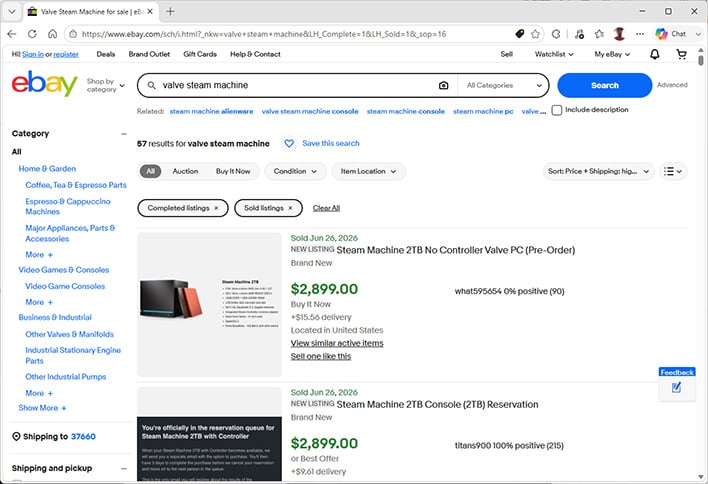Steam Machine Reservations Hit Ebay As Desperate Buyers Pay Up To ...